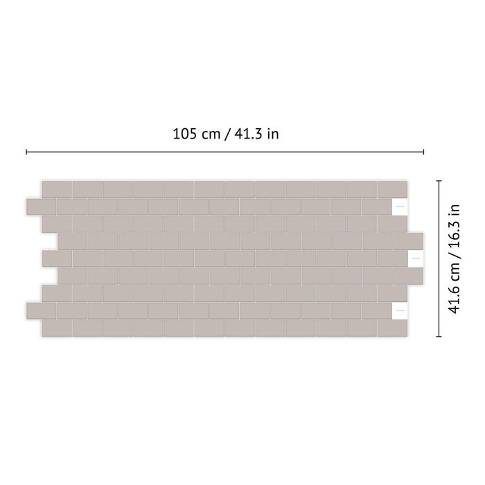 Walplus 6" x 11" Aluminum Peel & Stick Subway Tile | Wayfair