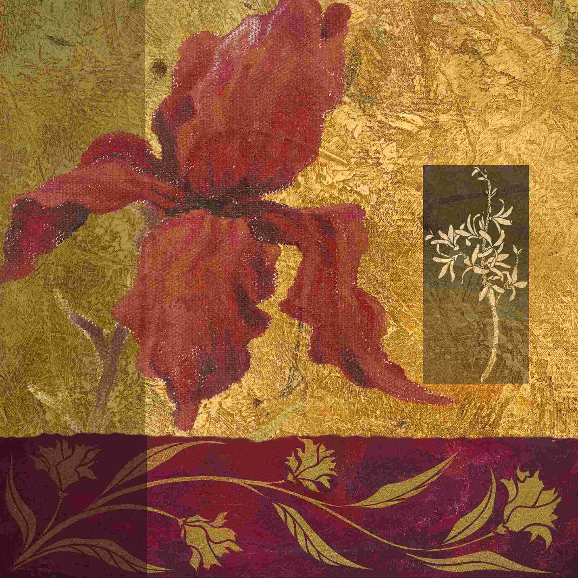 Winston Porter Traditional Square Iris 3 - Wrapped Canvas Painting ...