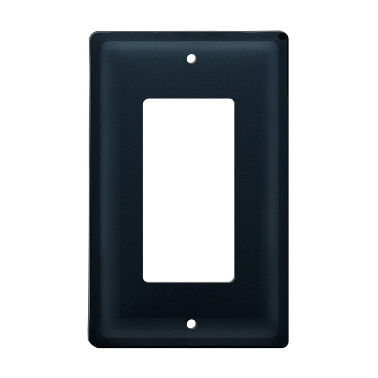 Village Wrought Iron Plain Single GFI 1-Gang Single Outlet Wall Plate ...