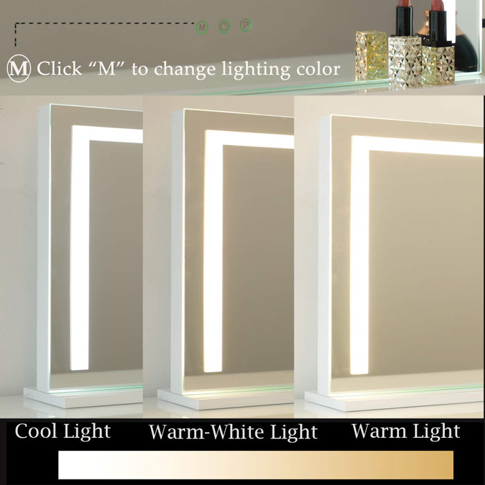 Wade Logan® Rectangle LED Mirror & Reviews | Wayfair