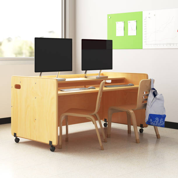 Jonti-Craft® Manufactured Wood 29" Student Computer Desk | Wayfair