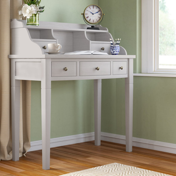 Beachcrest Home Paignt Secretary Desk with Hutch & Reviews | Wayfair