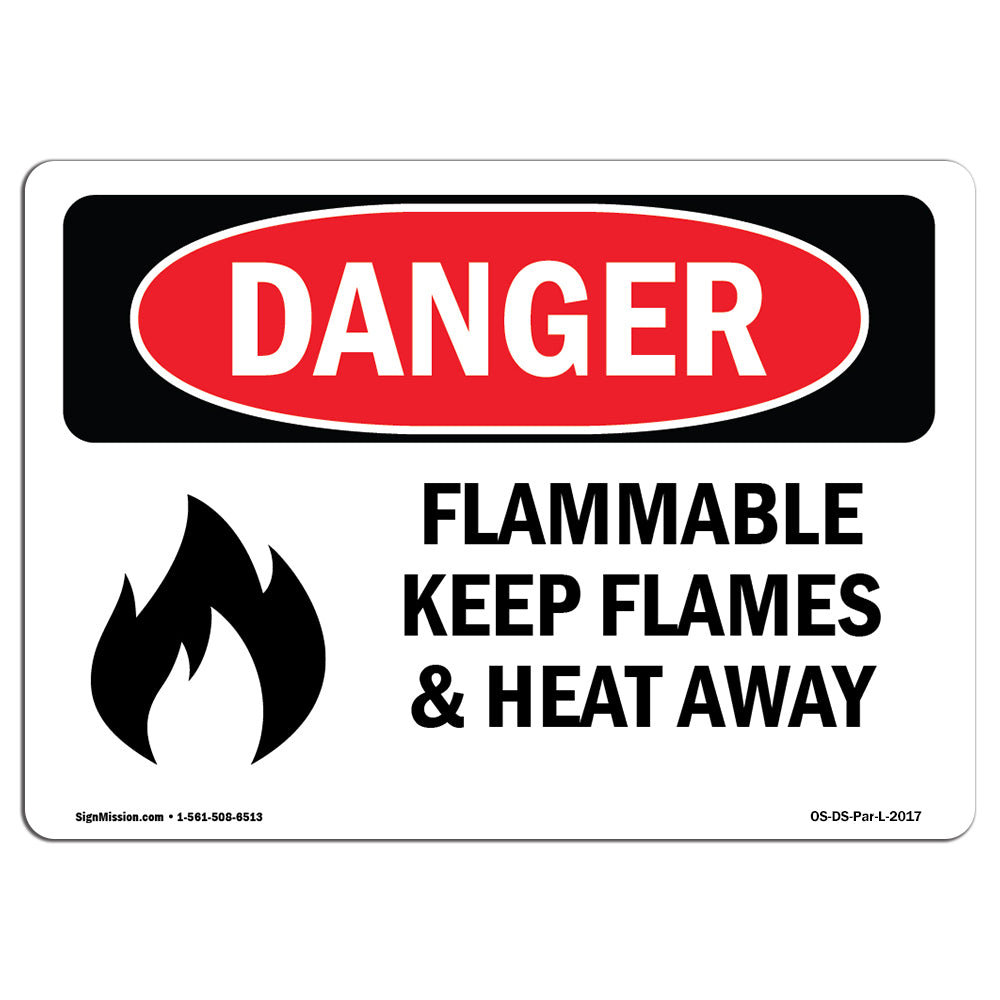 SignMission Flammable Keep Flames And Heat Away Sign | Wayfair