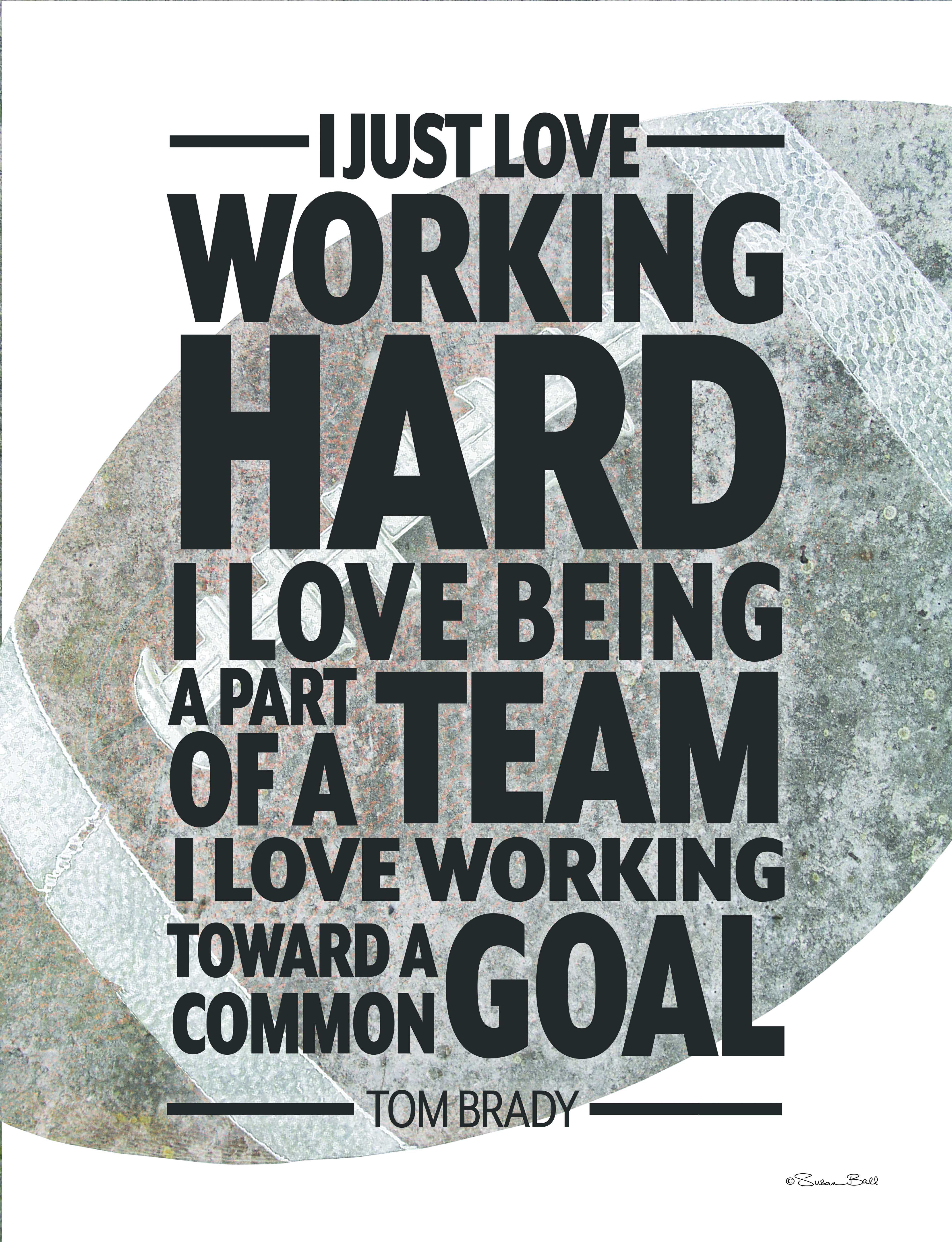 Trinx Working Hard - Wrapped Canvas Textual Art | Wayfair