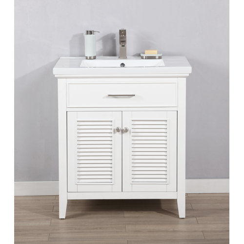 Longshore Tides Cameron 30'' Free-standing Single Bathroom Vanity with ...