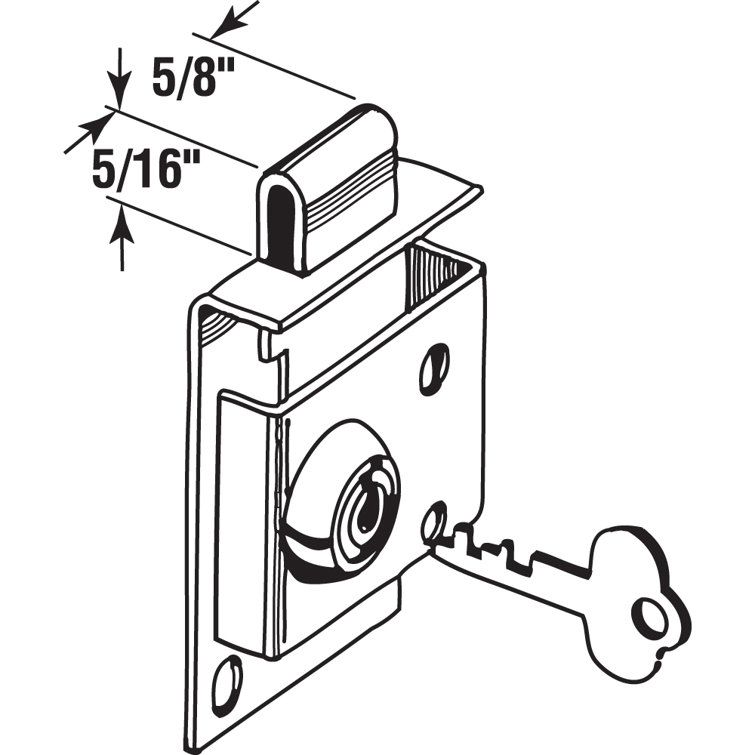 Prime-Line Plated Mailbox Lock with Offset Keyway | Wayfair