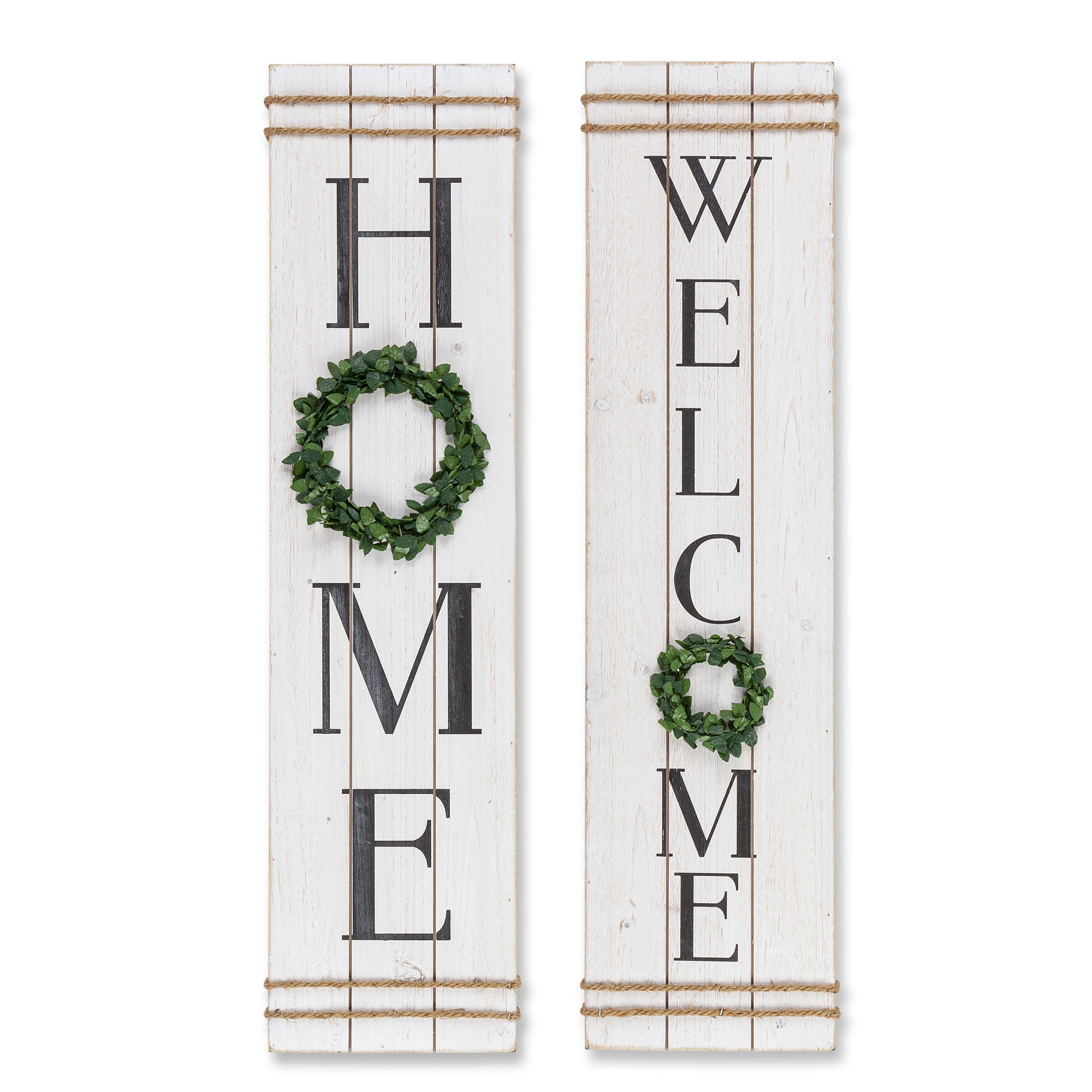 Rosecliff Heights 2 Piece Home and Welcome Wall Décor Set | Wayfair