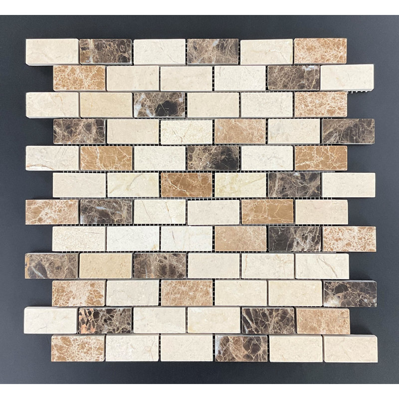 ES Stone 1" x 2" Natural Stone Mosaic Tile | Wayfair