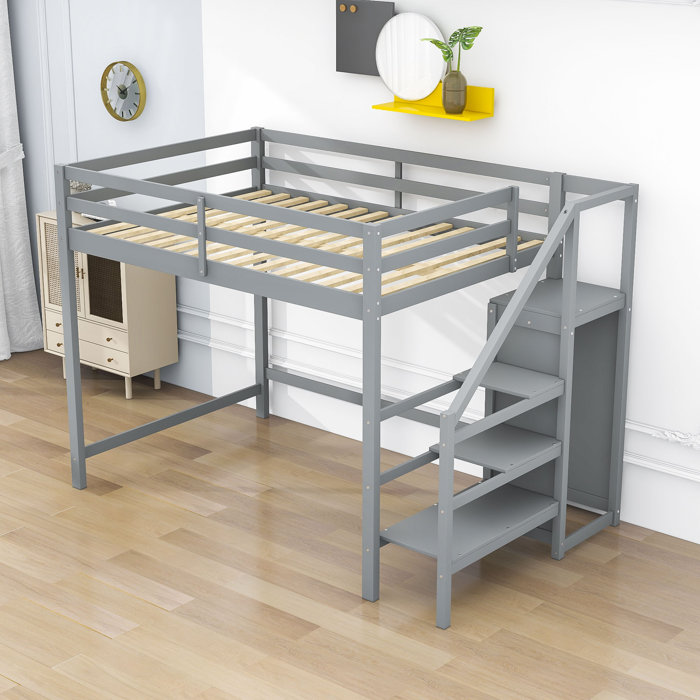Harriet Bee Fidana Full Loft Bed by Harriet Bee | Wayfair