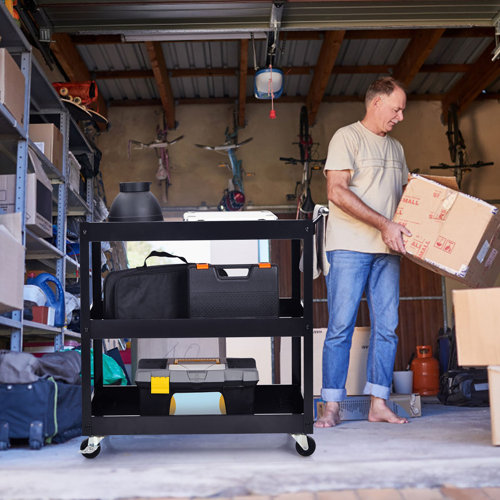 Costway 31'' H x 30'' W Utility Cart with Wheels & Reviews | Wayfair