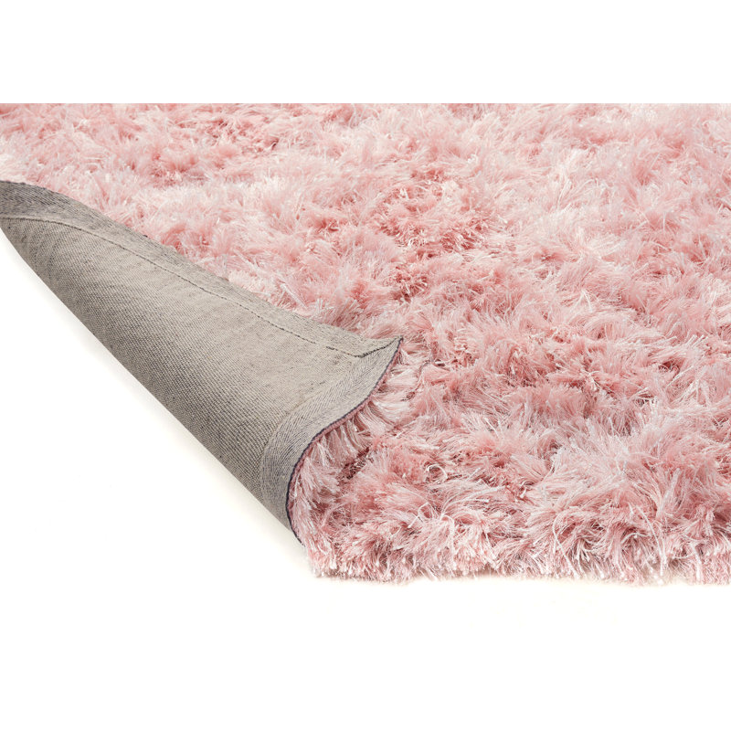 Ebern Designs Alkmaar Handmade Performance Pink Rug & Reviews | Wayfair