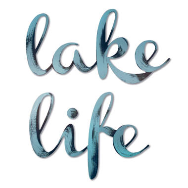Millwood Pines Lake House Life Wooden Sign Wall Décor & Reviews | Wayfair