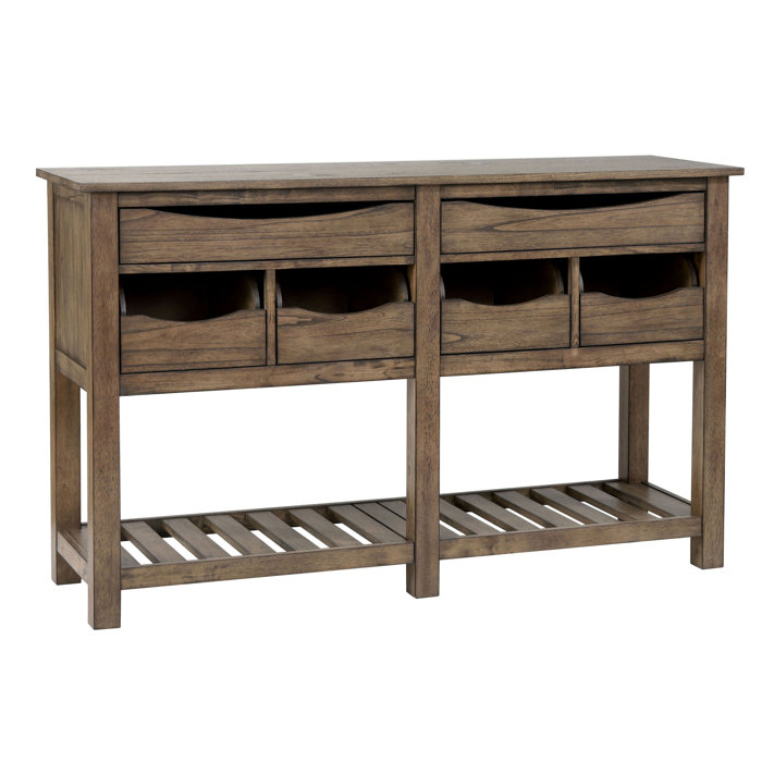 Millwood Pines Montezuma 6-Drawer Buffet Table | Wayfair