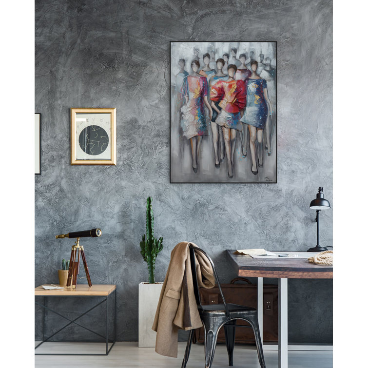 KUNSTLOFT Power Walk - Wrapped Canvas Painting | Wayfair.co.uk