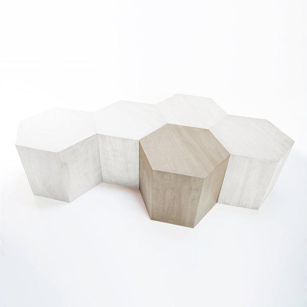 Hammers and Heels Solid Wood Block Coffee Table | Wayfair