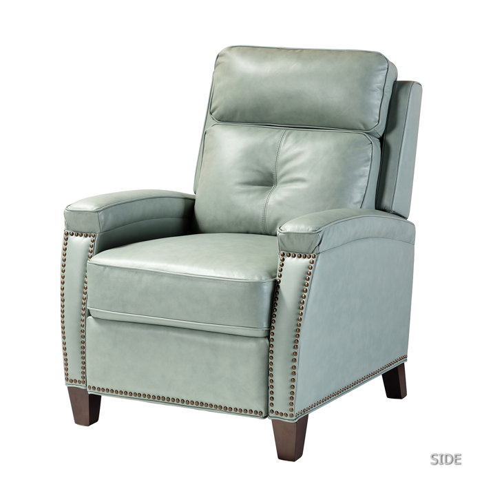 Three Posts™ Glendale Heights 31" Wide Genuine Leather Manual Club ...