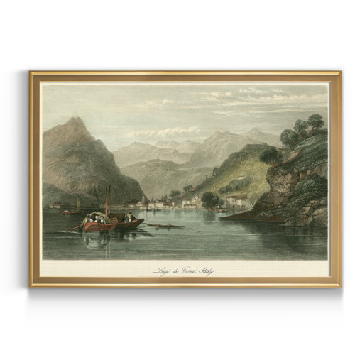 Breakwater Bay Lago Di Como, Italy Framed On Canvas Print | Wayfair