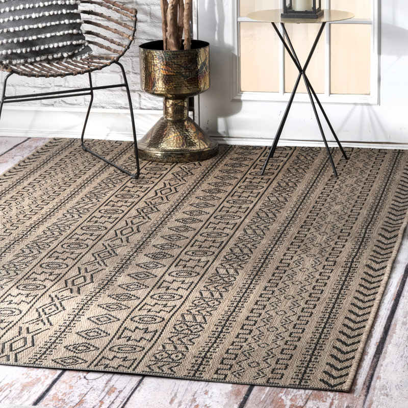 Union Rustic Agee Brown Indoor/Outdoor Rug & Reviews | Wayfair