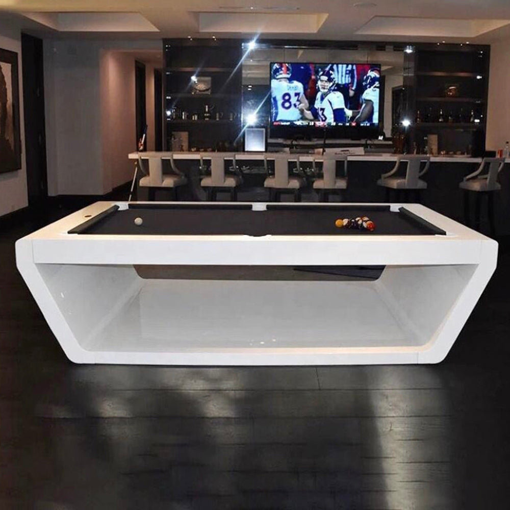 White Billiards Sofia Modern 7' Slate Pool Table | Wayfair