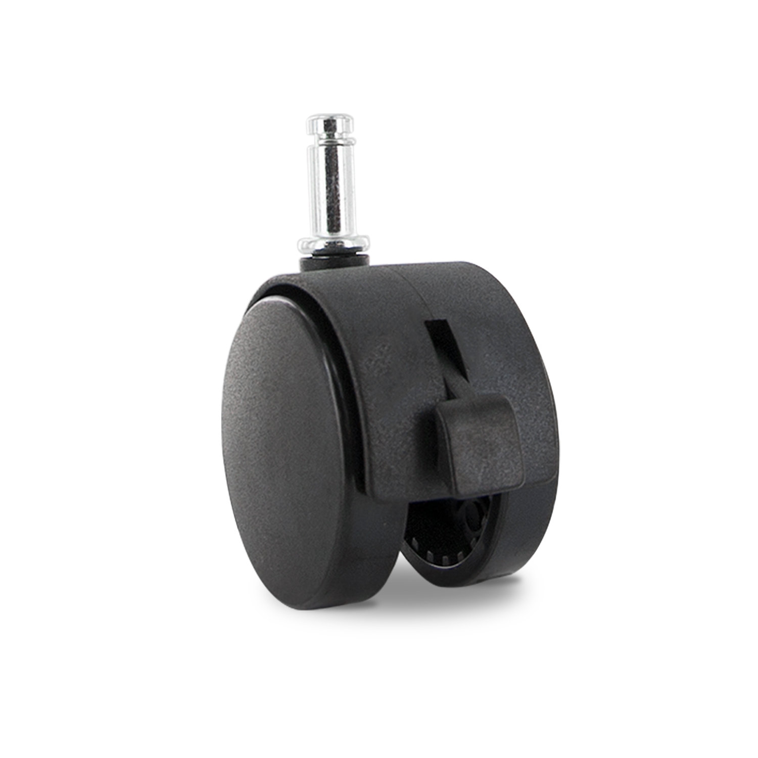Outwater 2-3/8in. Black Nylon Swivel Hooded Hercules Twin Wheel Caster ...