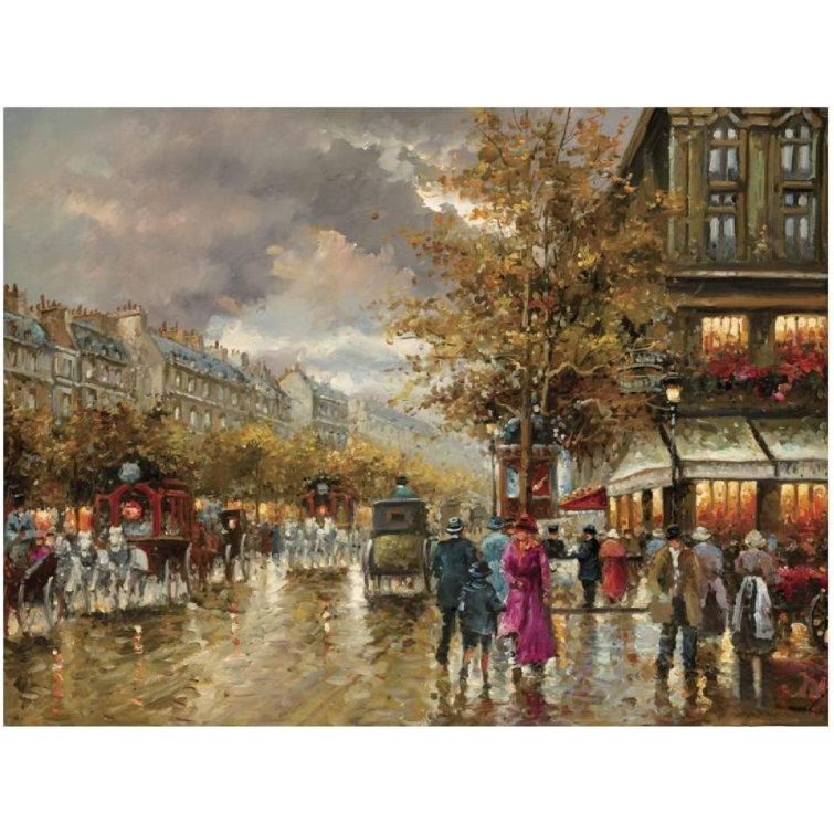 Alcott Hill® Vintage Street Scene - Unframed Print | Wayfair