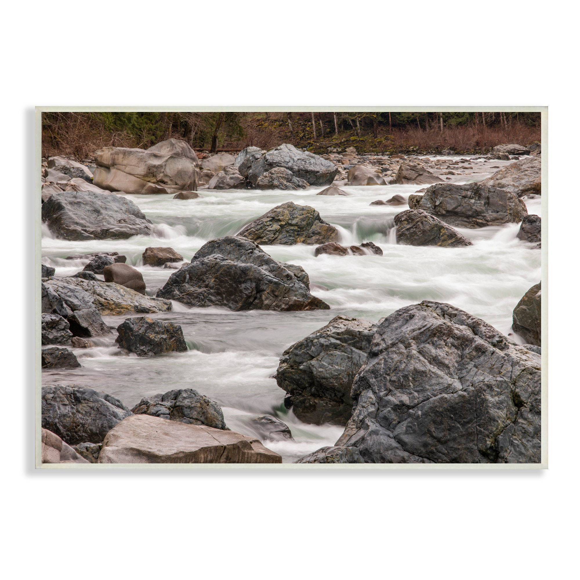 Stupell Industries Rocky River Stream Flowing Water Landscape ...