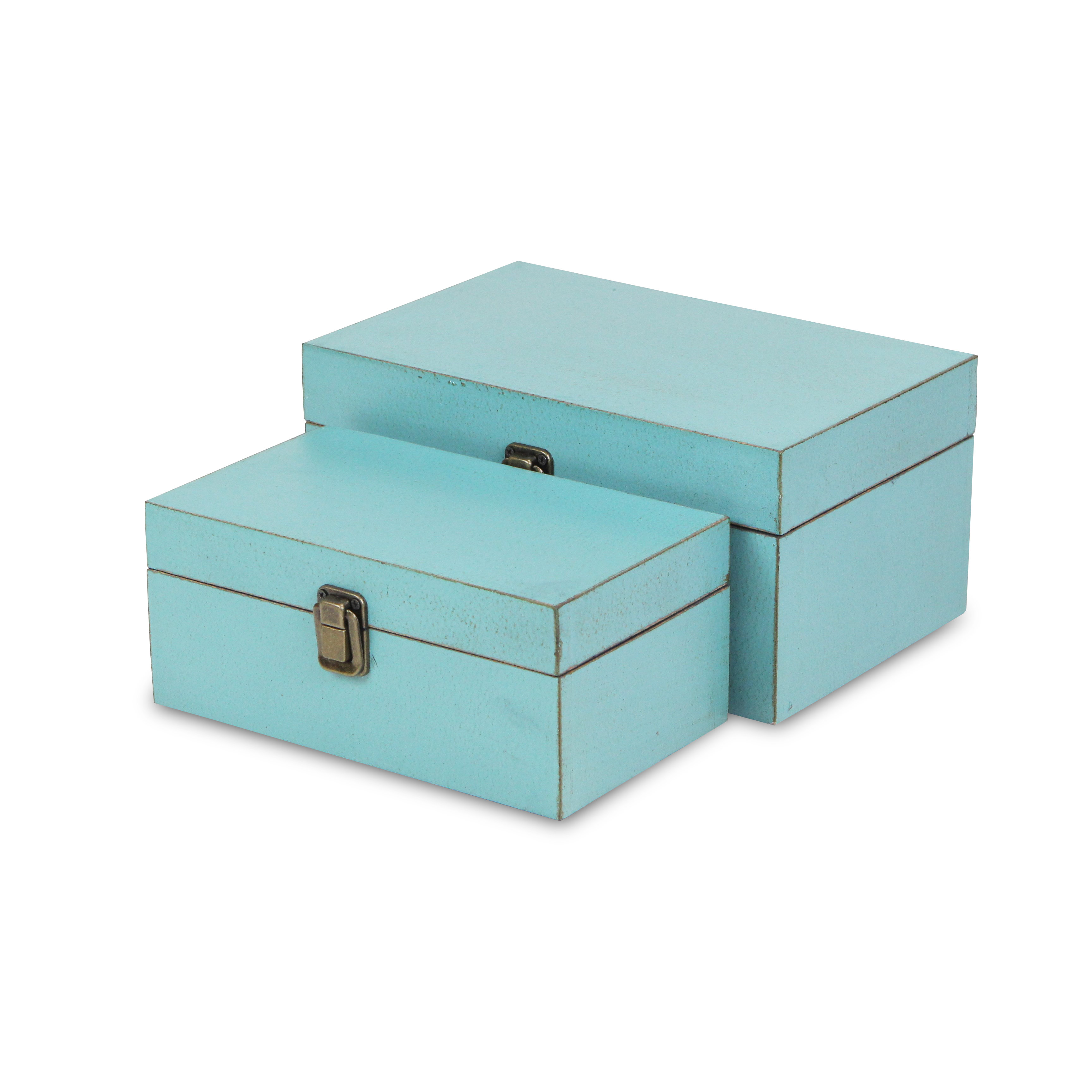 Red Barrel Studio® 2 Piece Simple Wooden Treasure Box Set & Reviews ...