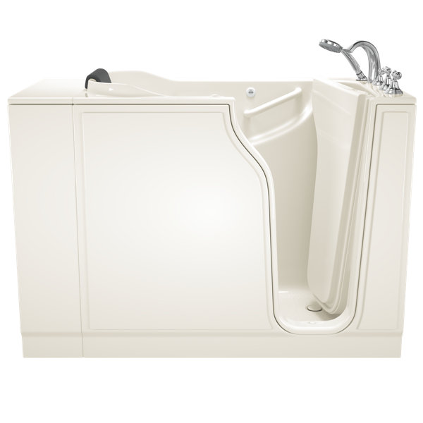 American Standard 51.5'' x 29.75'' Walk-in Air Fiberglass Bathtub with ...