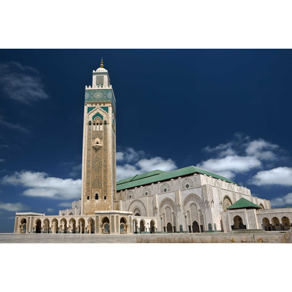 Ebern Designs Hassan Ii Mosque by Witr - Wrapped Canvas Photograph ...