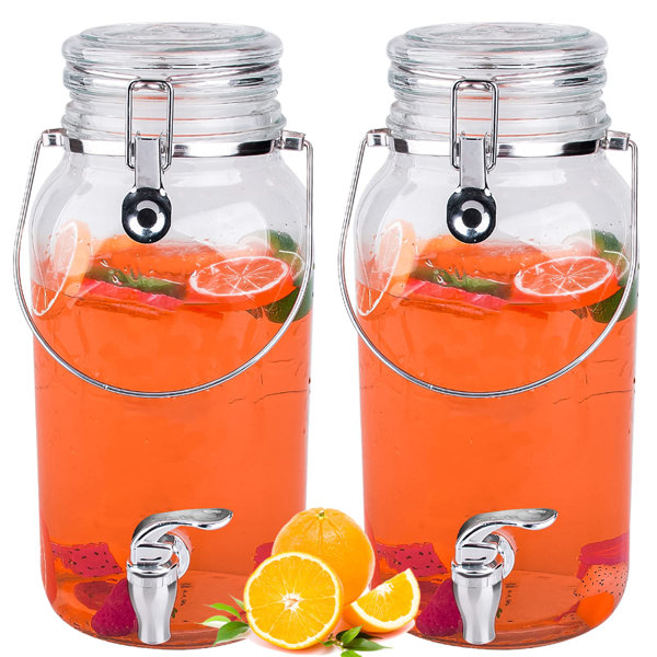 Brayden Studio® Andea Equipped 2 Piece Beverage Dispenser Set | Wayfair
