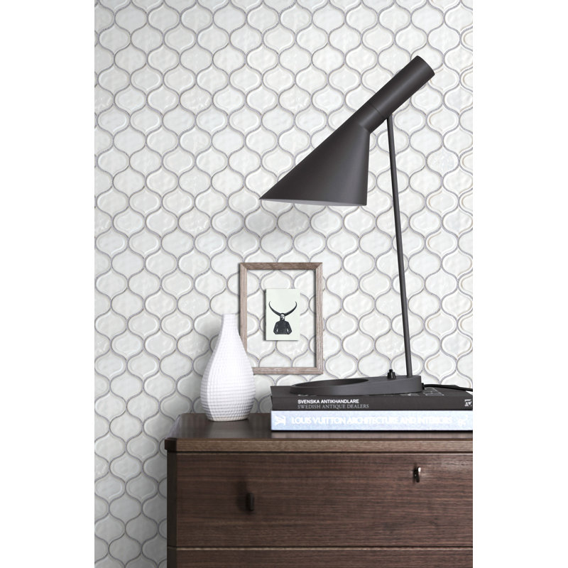 Supreme Tile Jolanda 3" x 3" Glass/Ceramic/Natural Stone Grid Mosaic ...