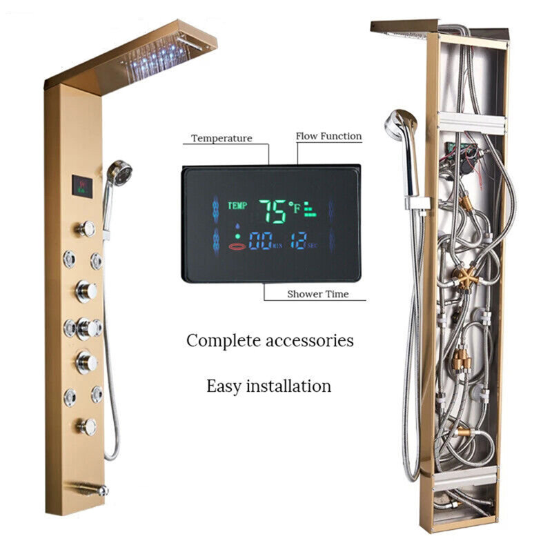 Senlesen 44.88" Shower Panel with Fixed Shower Head | Wayfair