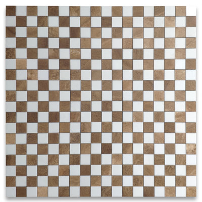 Marble Online 12" x 12" Marble Mosaic Sheet Subway Wall & Floor Tile ...