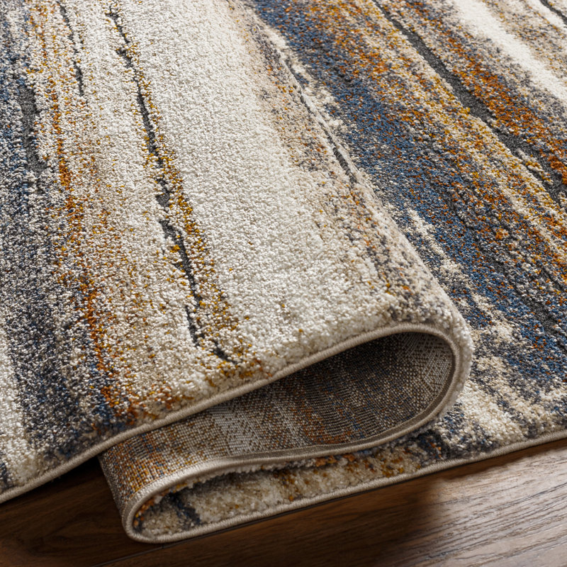 Trent Austin Design® Dunigan Performance Rust/Slate/Beige Rug | Wayfair