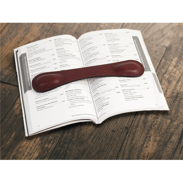 Winston Porter Atchison Jerome Leather Book Weight | Wayfair