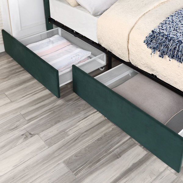 Rosdorf Park Fionnlagh Upholstered Storage Bed | Wayfair