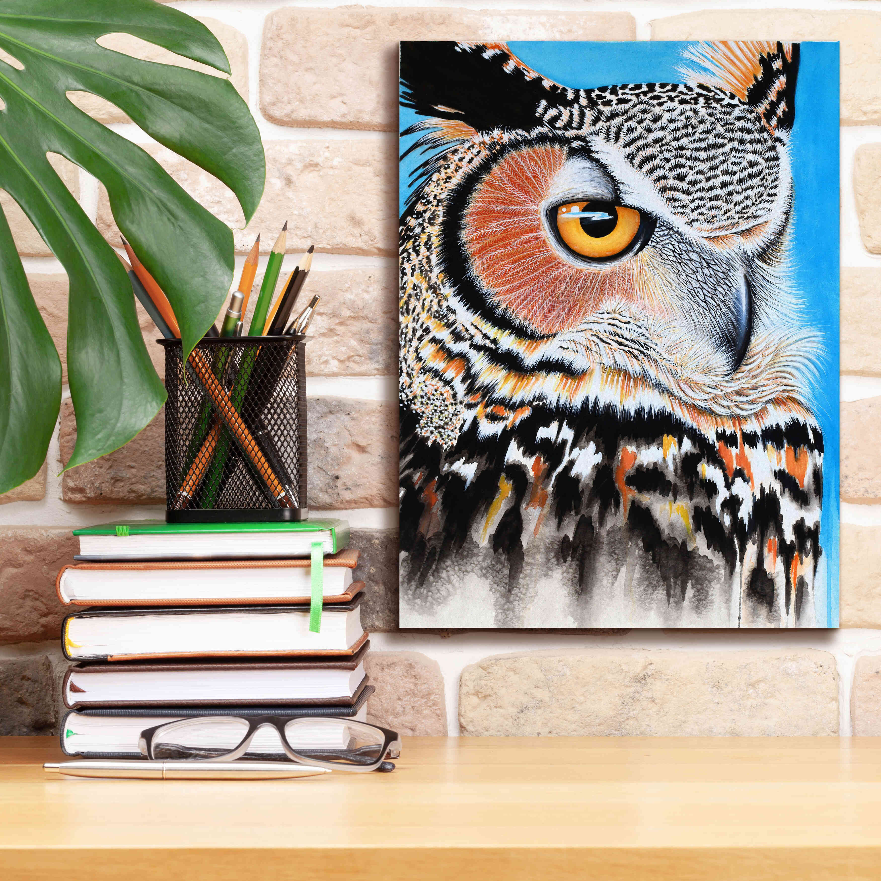 Millwood Pines Epic Graffiti 'Great Horned Owl Eye' By Michelle F Great ...