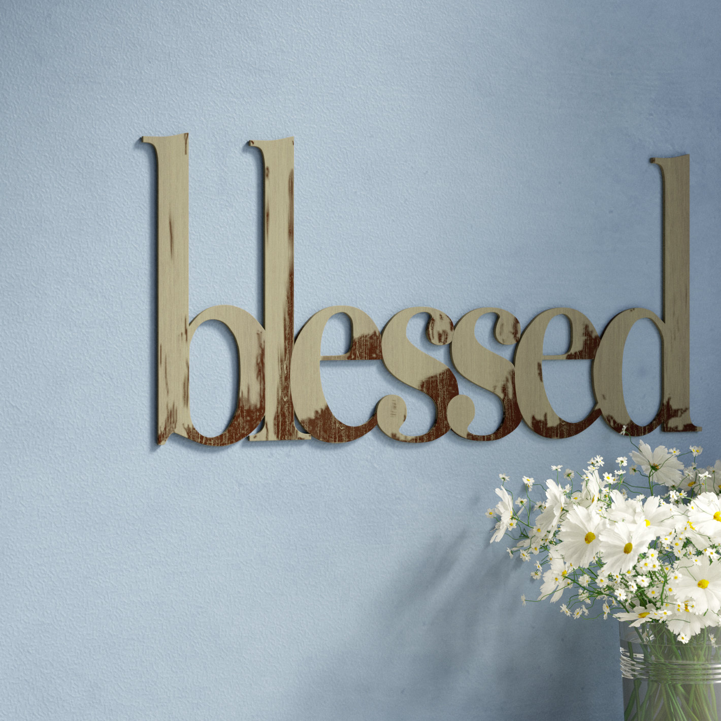 August Grove® Modern Blessed Wall Décor & Reviews | Wayfair