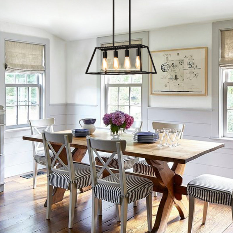 Gracie Oaks Elutheria 4 - Light Kitchen Island Linear Pendant & Reviews ...