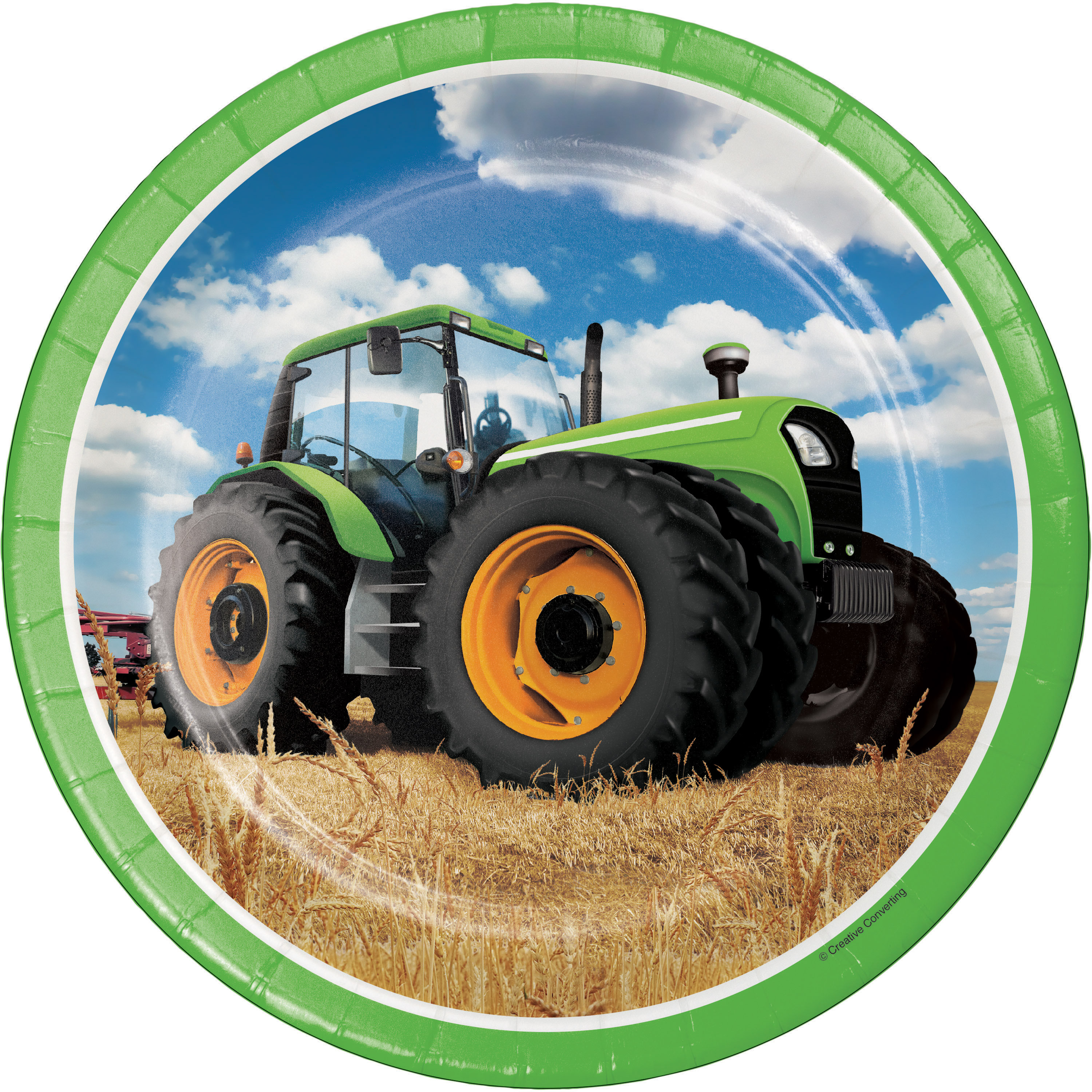 Creative Converting Tractor Time Paper Plate | Wayfair