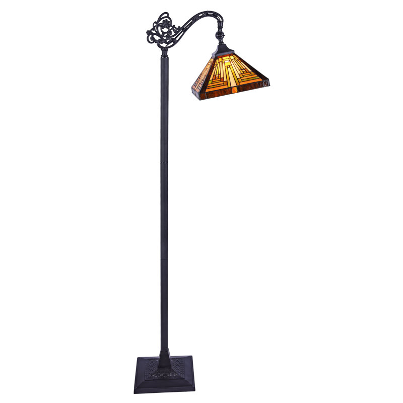 Loon Peak® Fraire 61.4'' Blackish Bronze Task/Reading Floor Lamp ...