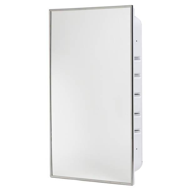 Rebrilliant Sadler 16'' W 26'' H Recessed Frameless Medicine Cabinet ...