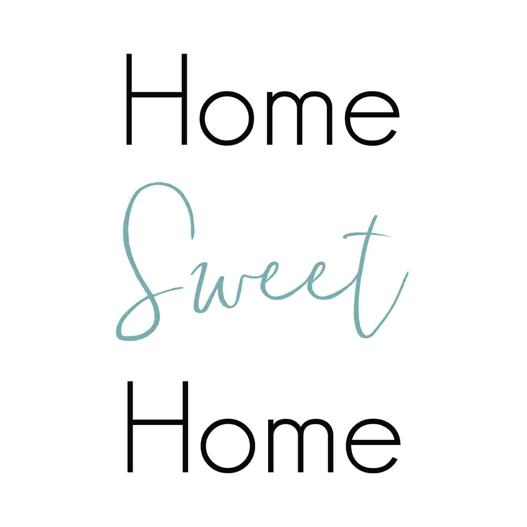 Gracie Oaks Home Sweet Home Modern - Wrapped Canvas Textual Art | Wayfair