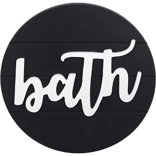 Hanging-bathroom-signs | Wayfair