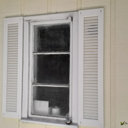 Alpha Shutters Straight Top Full-style Open Louver Shutters Pair ...