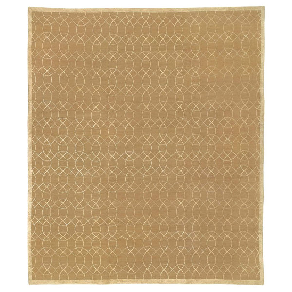 Tufenkian Designers Reserve Handmade Hand-Knotted Beige/Brown/Gold Rug ...