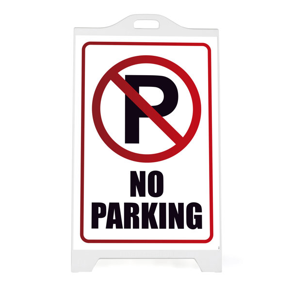 MT Displays Sandwich Board A-Frame Sidewalk Sign No Parking | Wayfair