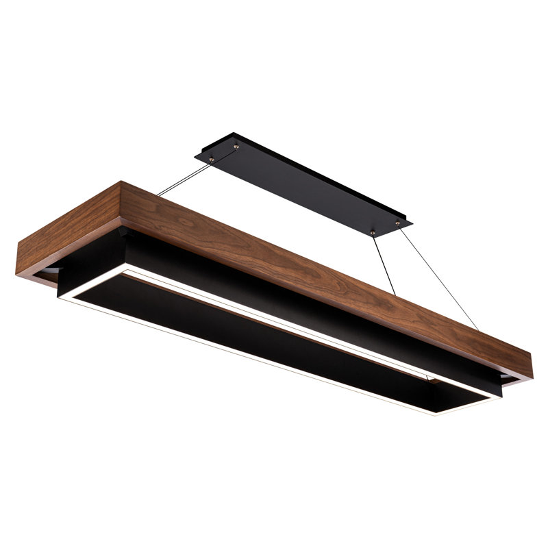 Modern Forms Hustler 1 - Light Black/Dark Walnut LED Pool Table Lights ...