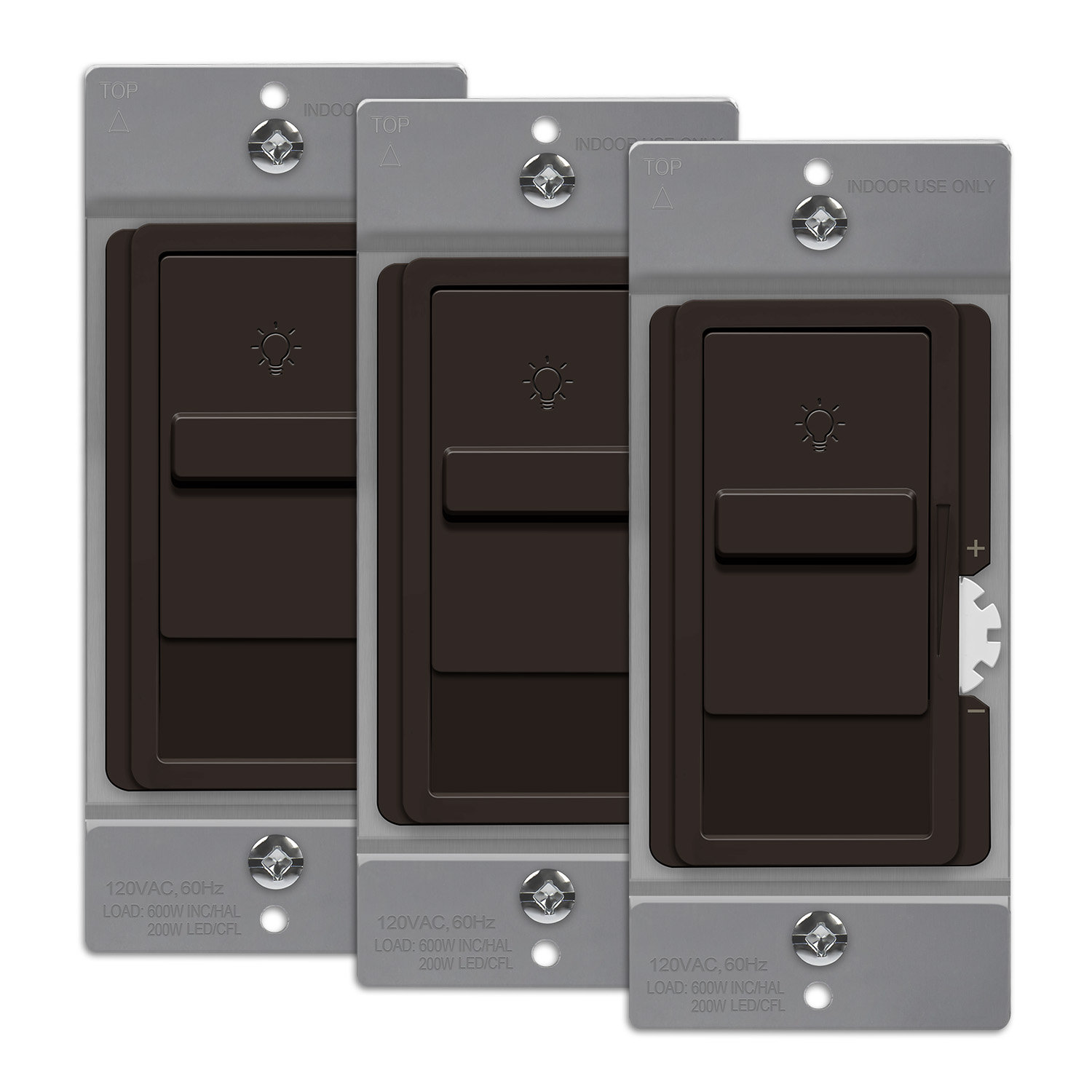 TOPGREENER Kalide Single Pole Slide Dimmer | Wayfair TOPGREENER Kalide Single Pole Slide Dimmer | Wayfair