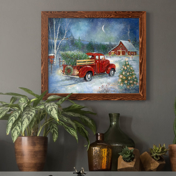 The Holiday Aisle® Christmas Delivery - Picture Frame Painting on ...